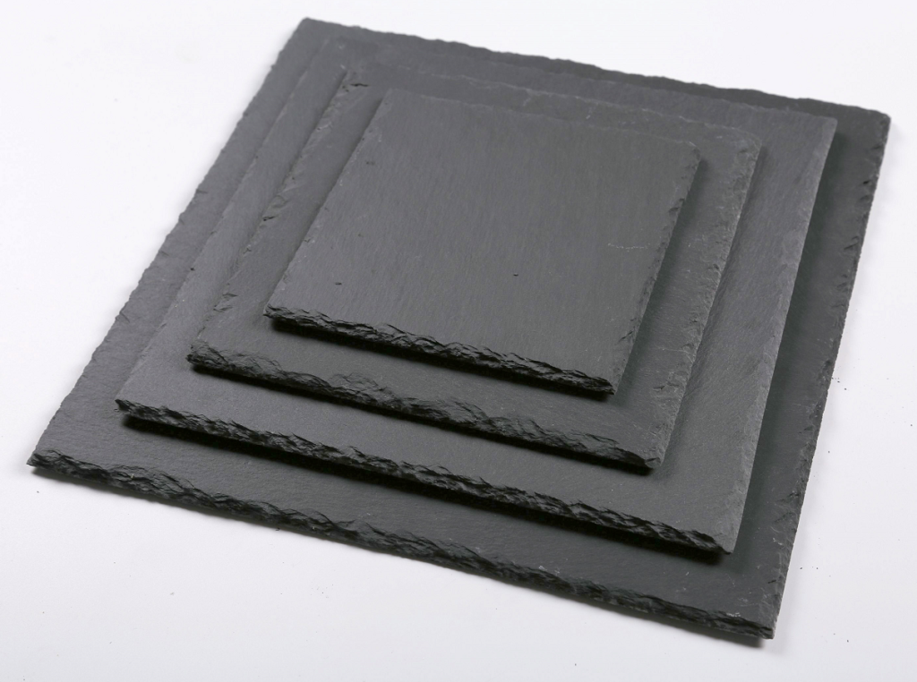 Slate Plate Serving Board Square Rough Chipped Edges - Chenkang Slate